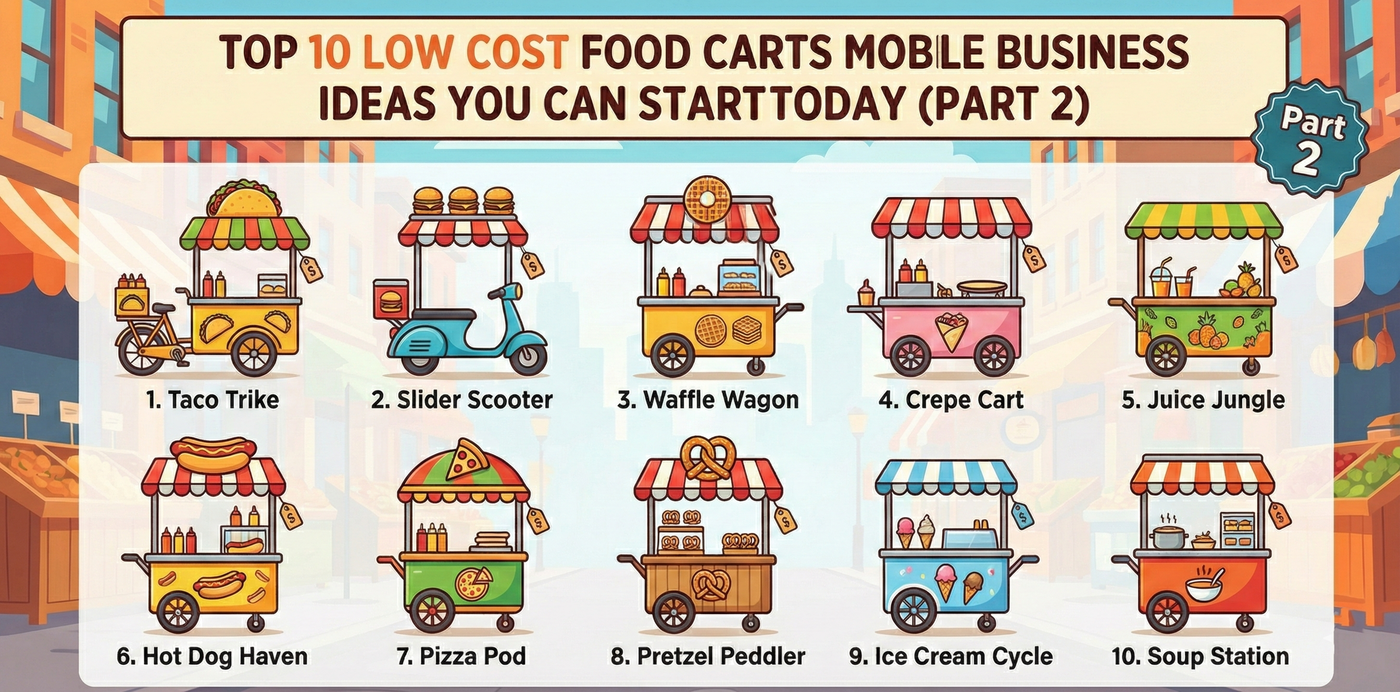 5 Low Cost Mobile Cart Business Ideas You Can Start Now